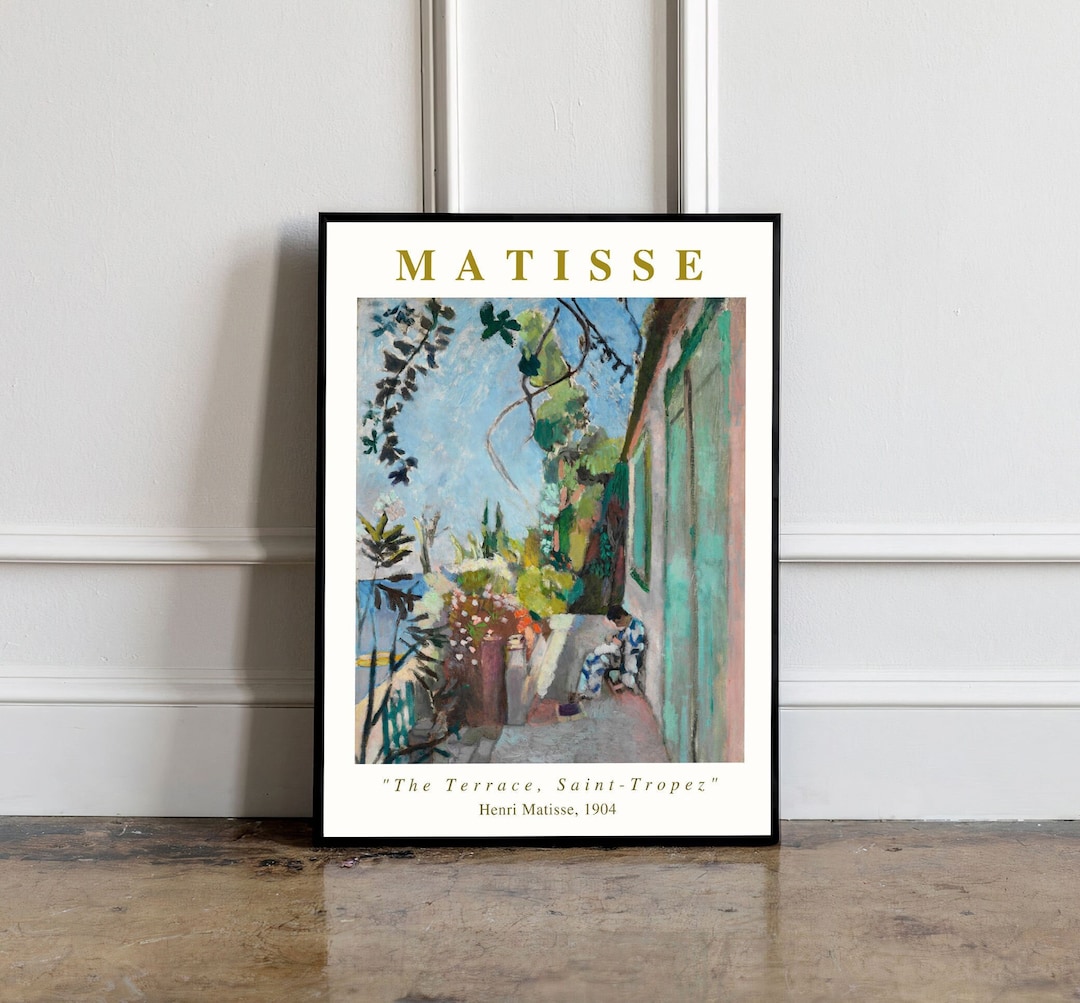 Henri Matisse the Terrace Saint-tropez Poster, Henri Matisse Wall Art ...