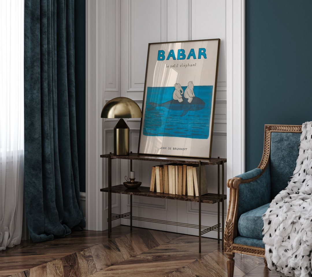 Babar the Elephant Wall Decor, Printable All Art, Nursery Decor, Kids ...