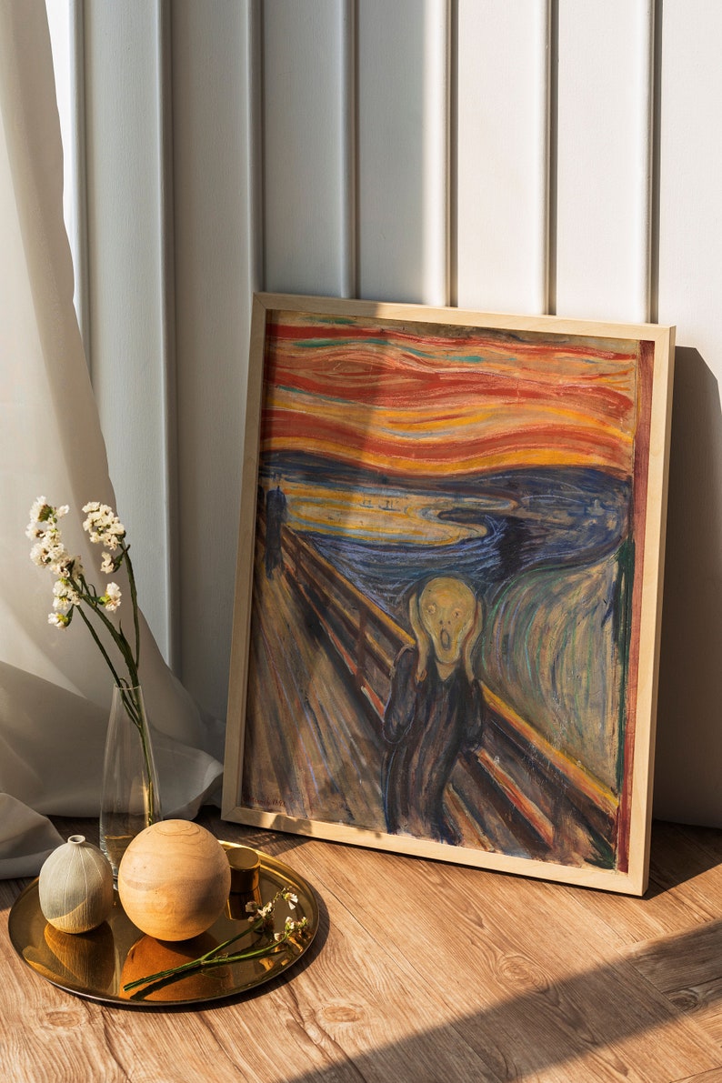 The Scream by Edvard Munch Print Edvard Munch Exhibition - Etsy