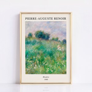 Meadow by Pierre-auguste Renoir Poster, Pierre-auguste Renoir ...