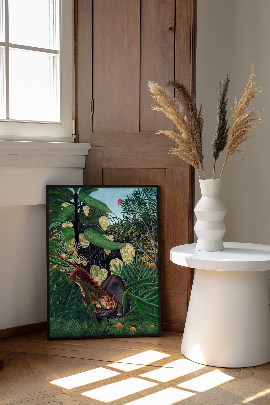 Henri Rousseau Fight Between a Tiger and Buffalo Henri - Etsy