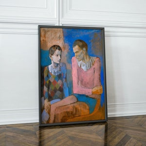 Pablo Picasso Acrobat and Young Harlequin Print, Pablo Picasso ...