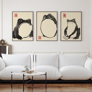 SET OF 3 Matsumoto Hoji Frog Print,matsumoto Hoji Frog Poster, Japanese ...