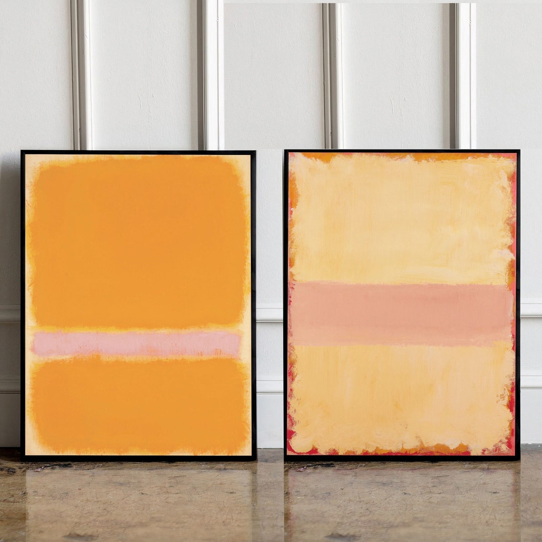 Set of 2 Mark Rothko Exhibition Poster, Mark Rothko Exhibition Print ...