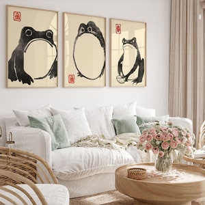 SET OF 3 Matsumoto Hoji Frog Print,matsumoto Hoji Frog Poster, Japanese ...