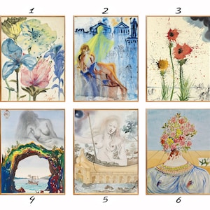 Salvador Dali Poster Sets, Salvador Dali Exhibition Print, Salvador ...