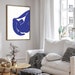 Femme Art Print, Blue Woman Poster, Line Art Poster, Wall Art Poster ...