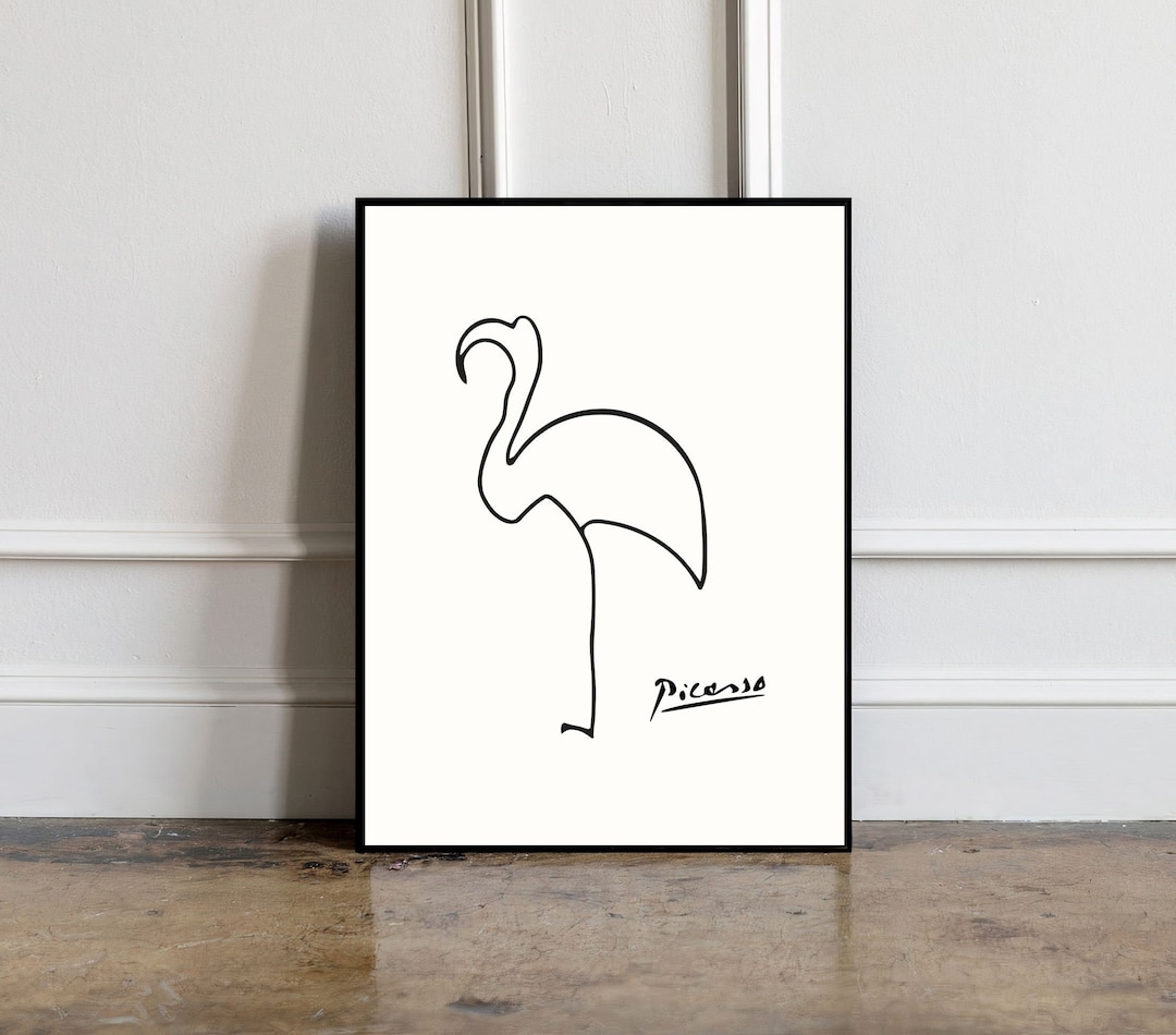 Pablo Picasso Flamingo Poster Picasso Exhibition Poster - Etsy