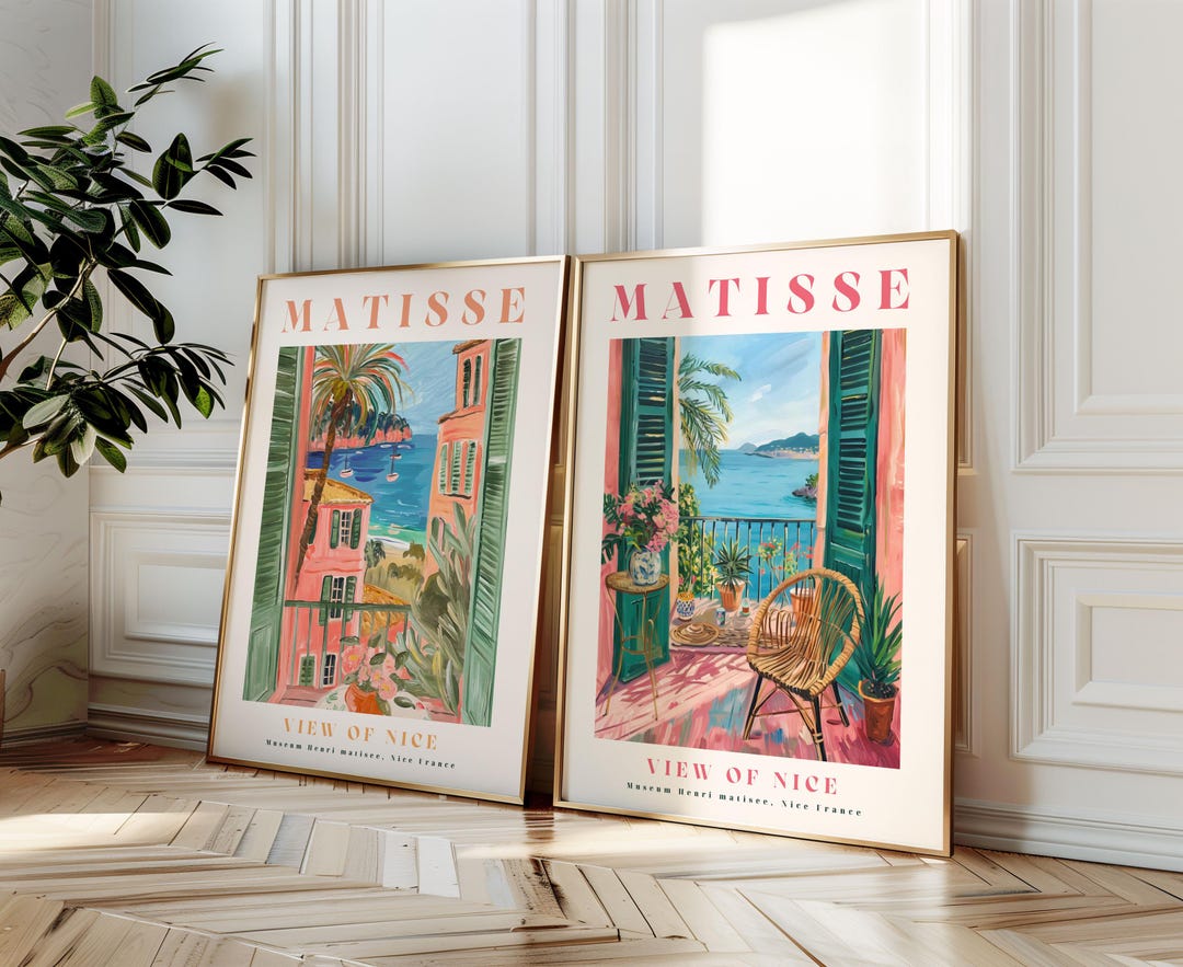 SET OF Henri Matisse Poster, Open Window Poster, Matisse Wall Home ...