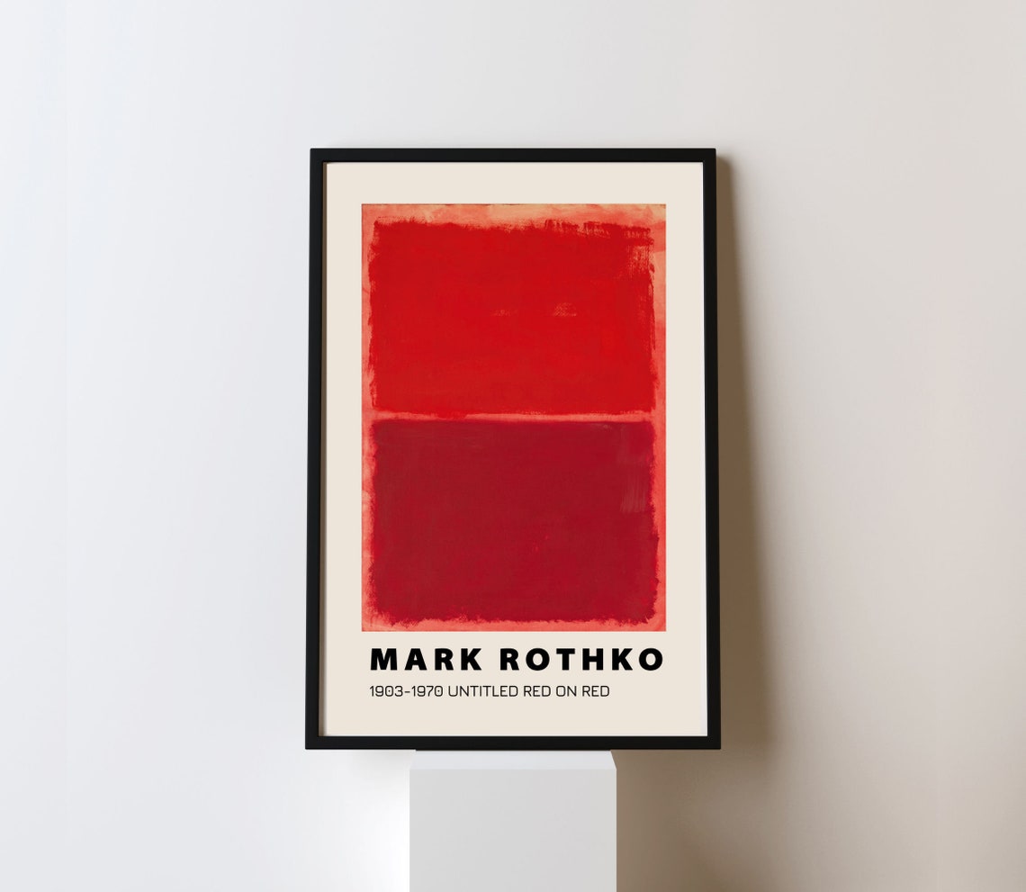 Mark Rothko Exhibition Poster Mark Rothko Art Print Abstract - Etsy