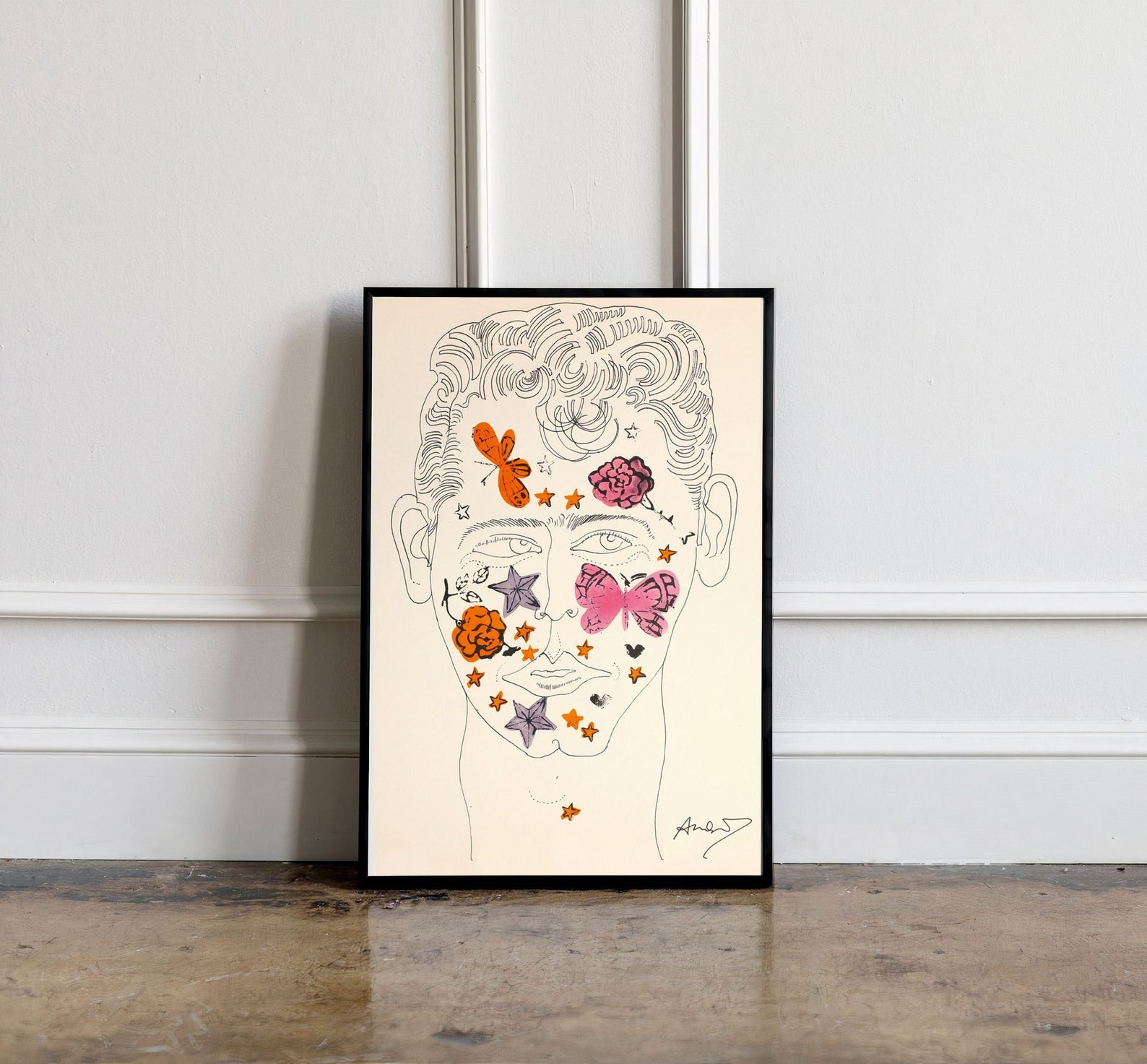 Rare Andy Warhol Drawing Poster Andy Warhol Line Art Print - Etsy