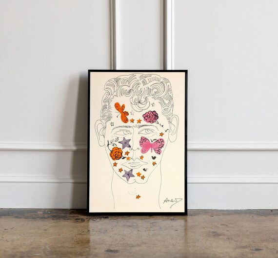 Rare Andy Warhol Drawing Poster Andy Warhol Line Art Print - Etsy