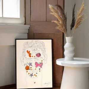 Rare Andy Warhol Drawing Poster Andy Warhol Line Art Print - Etsy