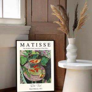 Henri Matisse Red Fish 1911 Poster, Henri Matisse Wall Art, Henri ...