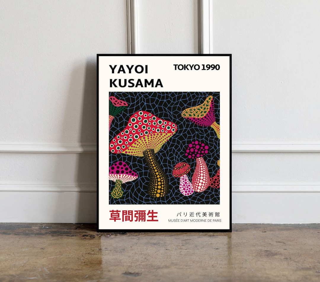 Yayoi Kusama Print, Yayoi Kusama Wall Art, Yayoi Kusama Wall Decor ...