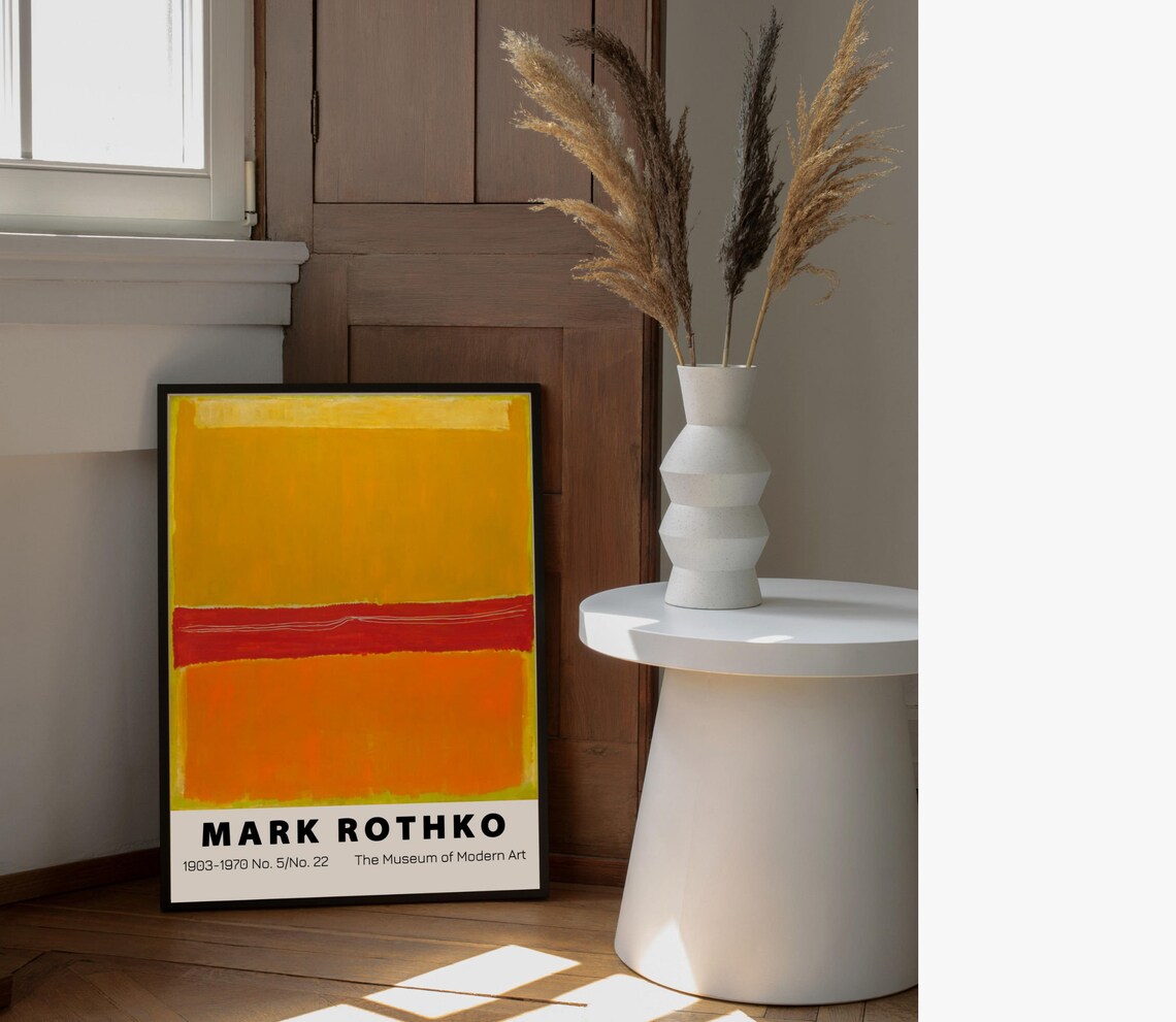Mark Rothko Exhibition Poster Mark Rothko Art Print Abstract | Etsy