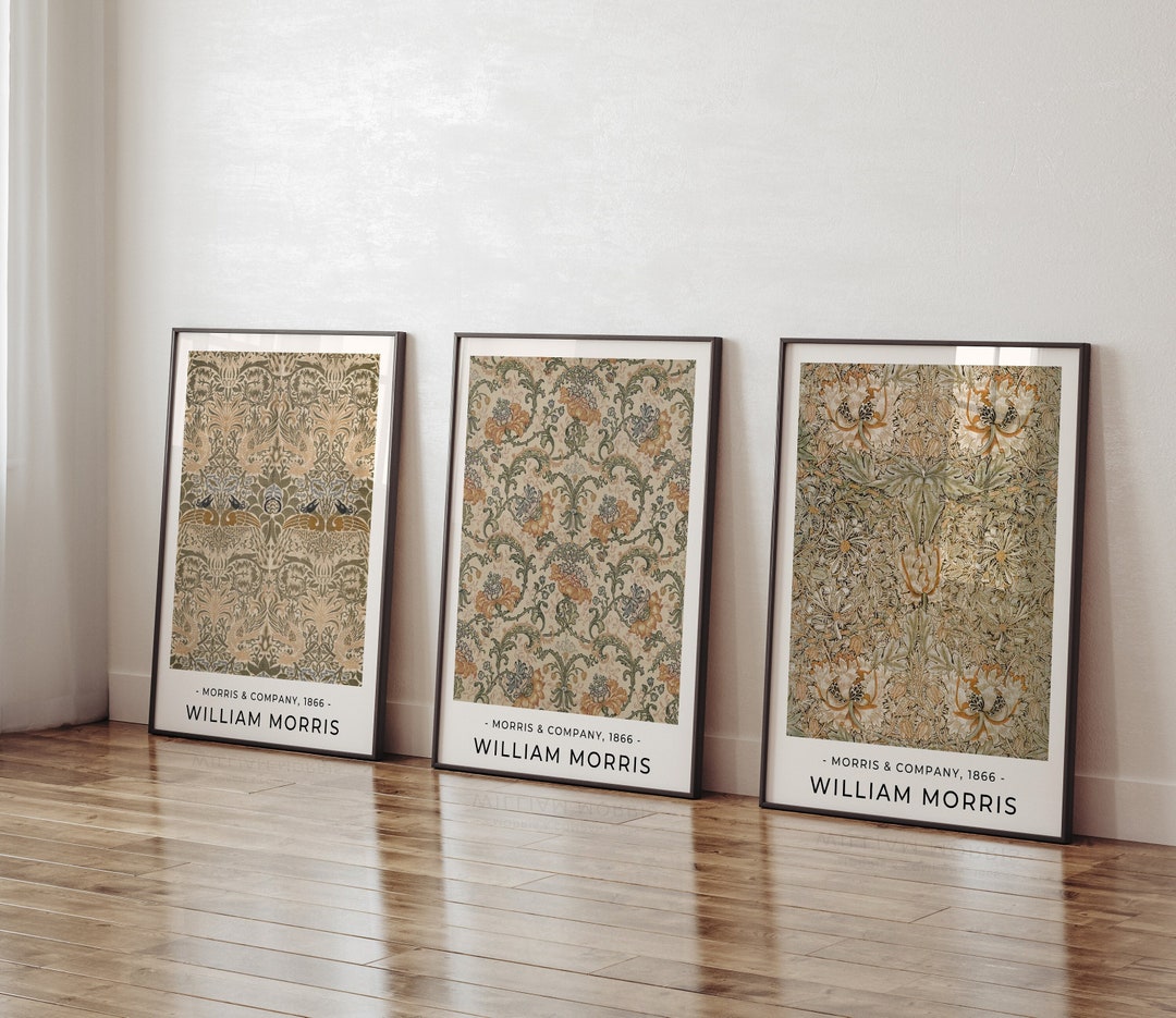 SET of 3 William Morris Posters, William Morris Print, William Morris ...