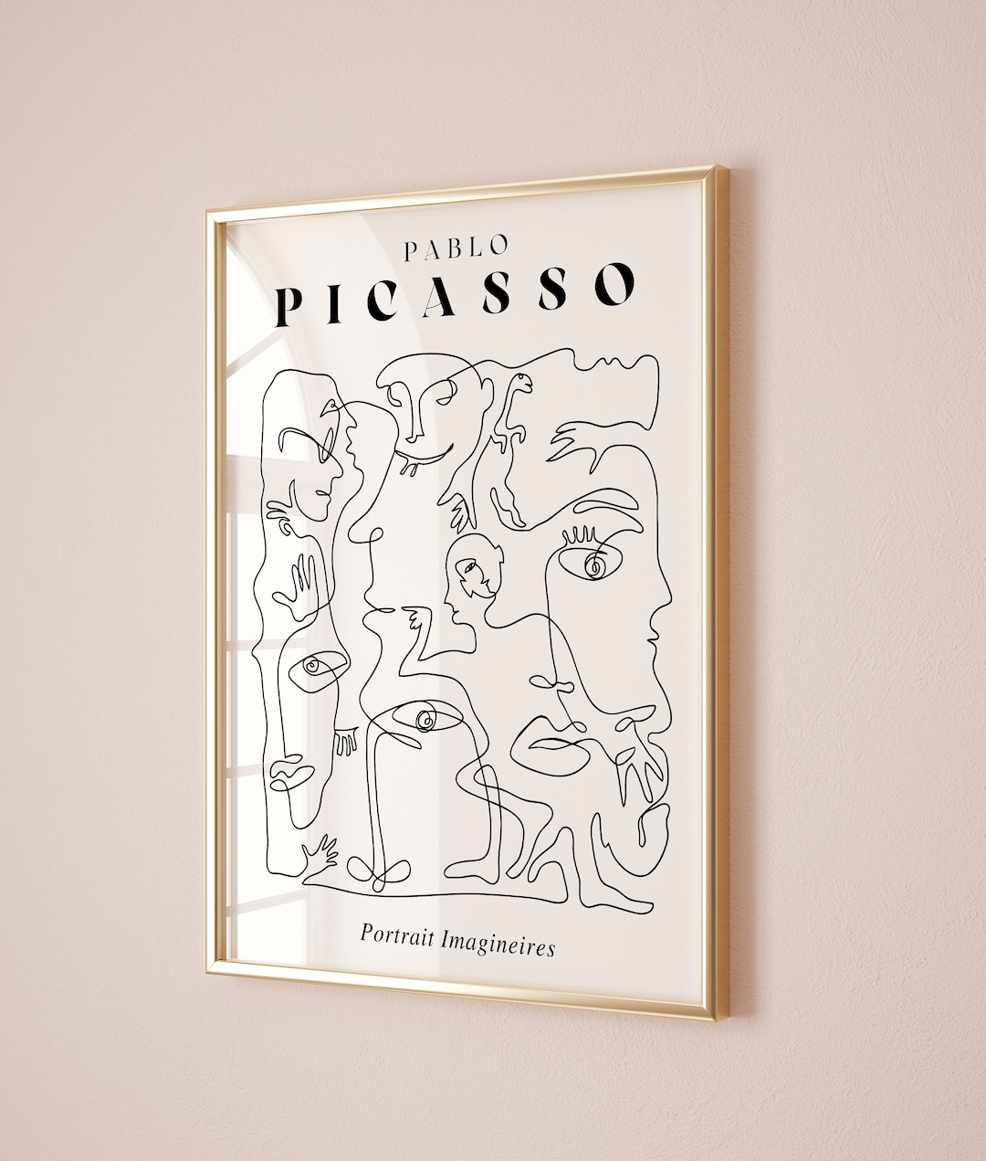 Picasso Exhibition Poster, Picasso Exhibition Line Art Poster, Gift ...
