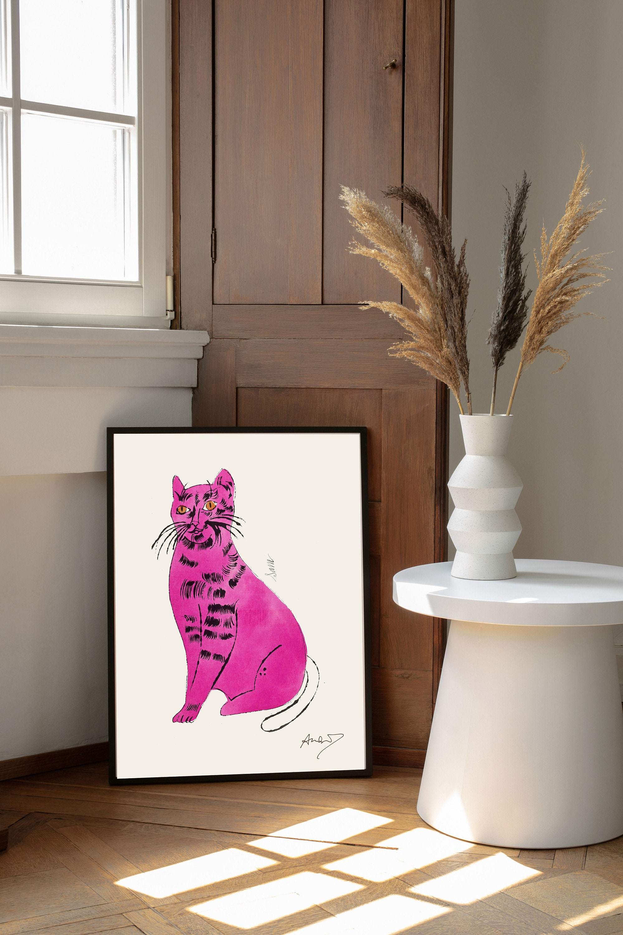 Andy Warhol Pink Cat Pop Art Poster Andy Warhol Pink Cat - Etsy