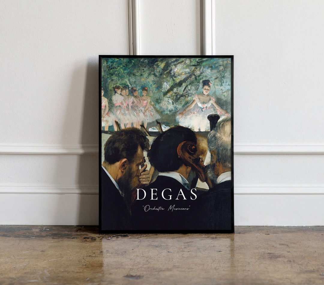 Edgar Degas Musicians in the Orchestra Print, Degas Ballerina Poster ...