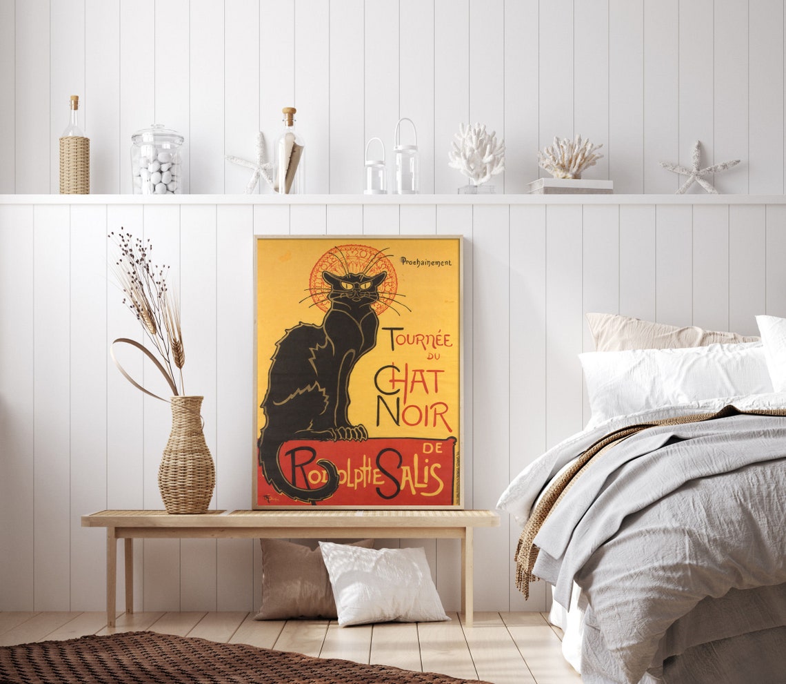 Vintage Poster Tournee Du Chat Noir, Le Chat Noir Print, Cat Print, Cat ...