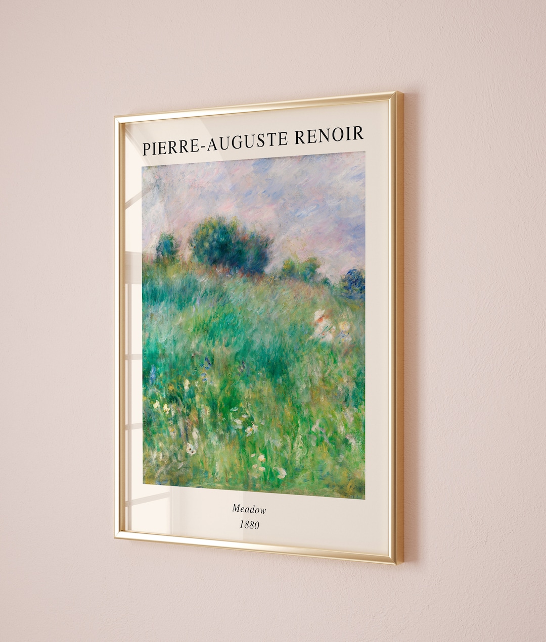 Meadow by Pierre-auguste Renoir Poster, Pierre-auguste Renoir ...