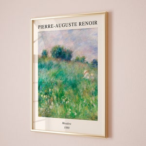 Meadow by Pierre-auguste Renoir Poster, Pierre-auguste Renoir ...