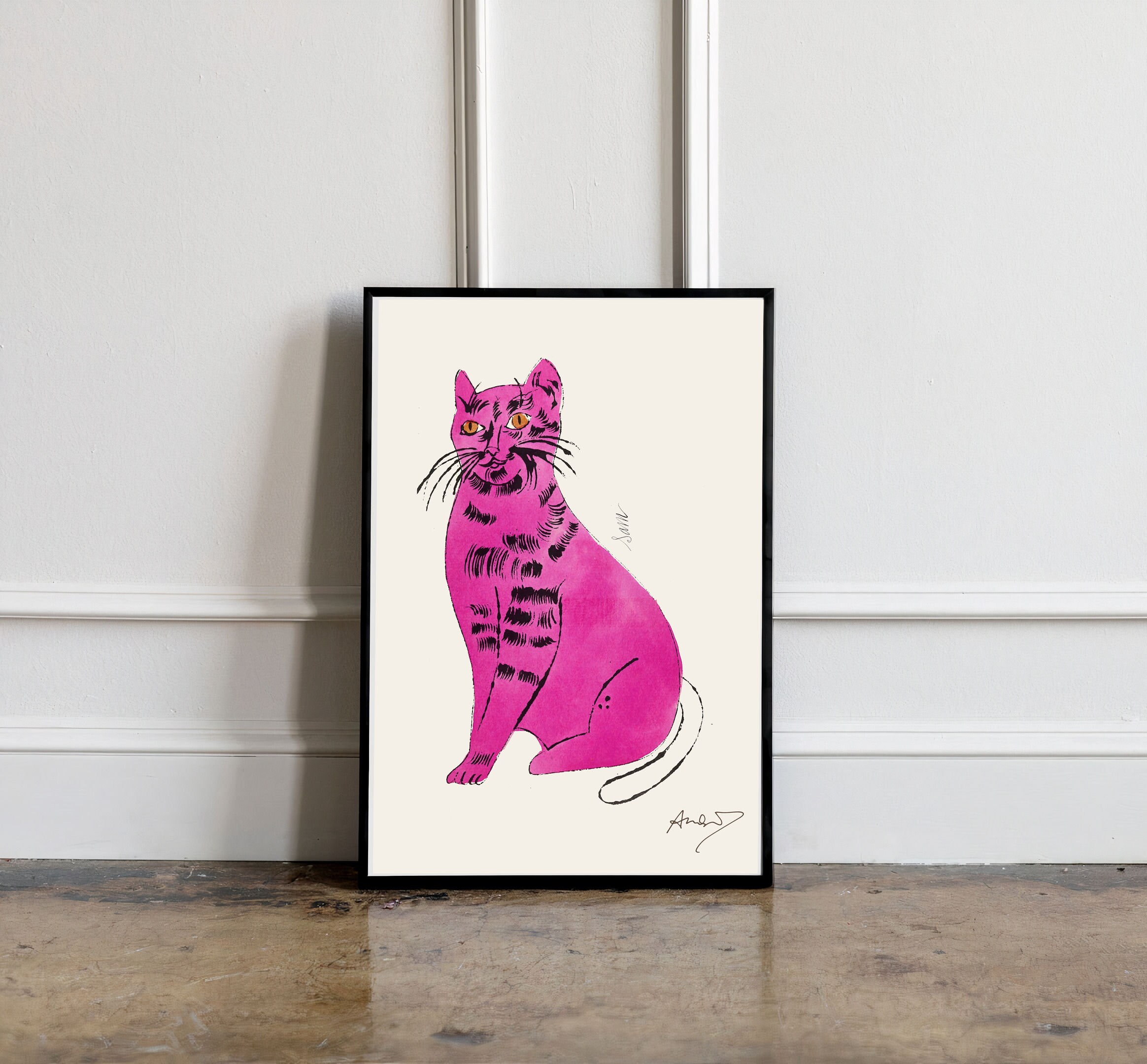 Andy Warhol Pink Cat Pop Art Poster Andy Warhol Pink Cat - Etsy