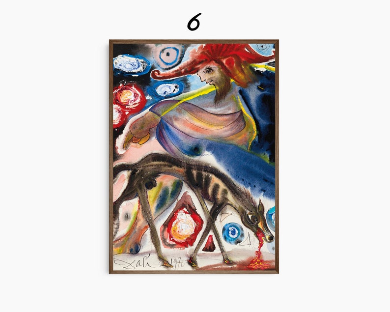 Salvador Dali Poster Sets Salvador Dali Exhibition Print - Etsy