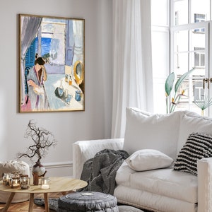 Interior at Nice (1921) by Henri Matisse Poster, Henri Matisse Wall Art ...