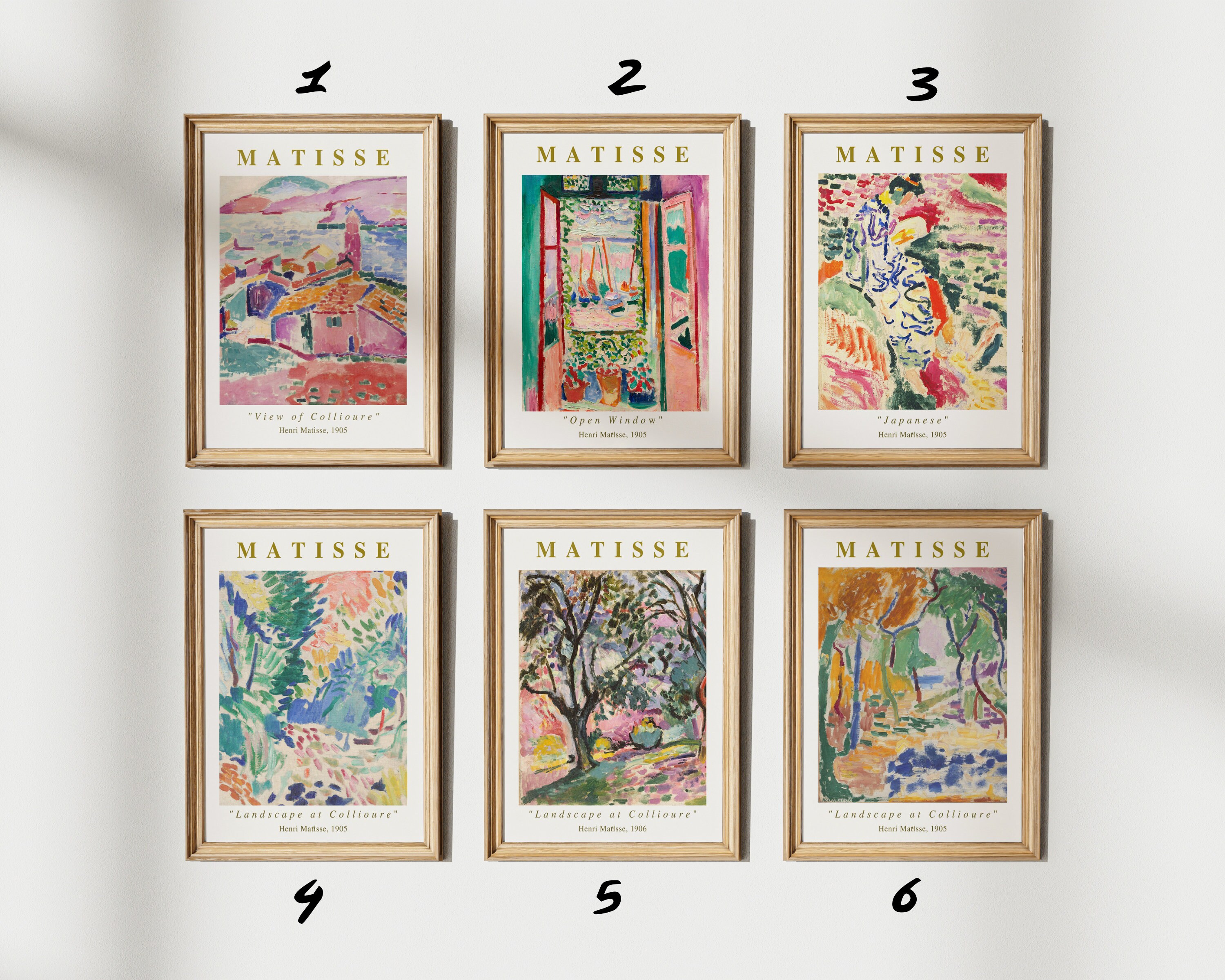 Set of Henri Matisse Exhibition Poster, Henri Matisse Exhibition Print ...