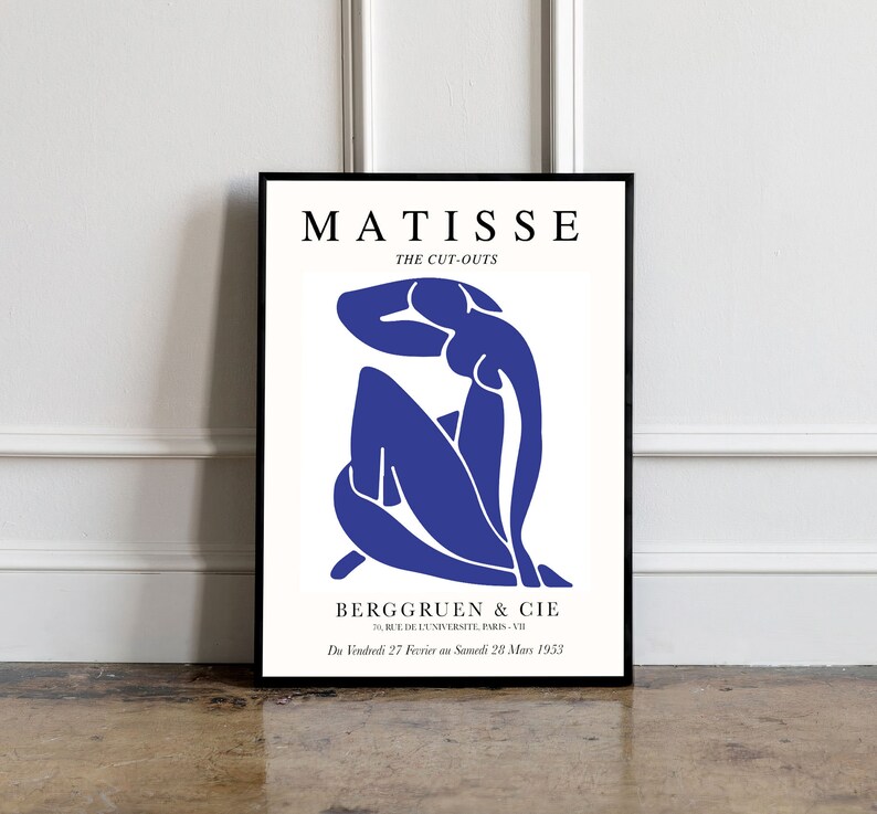 Henri Matisse Print, Matisse Exhibition Poster, Minimalist Neutral Wall ...
