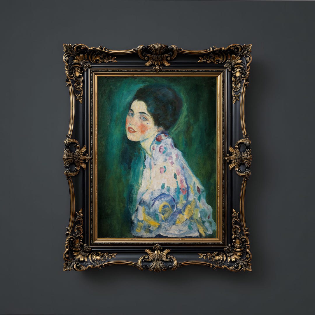 Portrait of a Lady by Gustav Klimt Print, Gustav Klimt Wall Art, Gustav ...