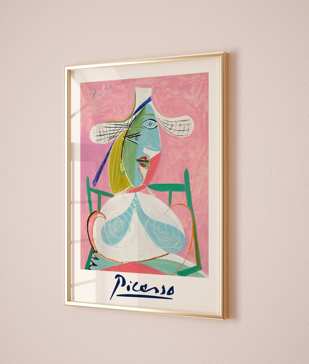 Pablo Picasso Female Exhibition Print, Pablo Picasso Exhibition Poster ...