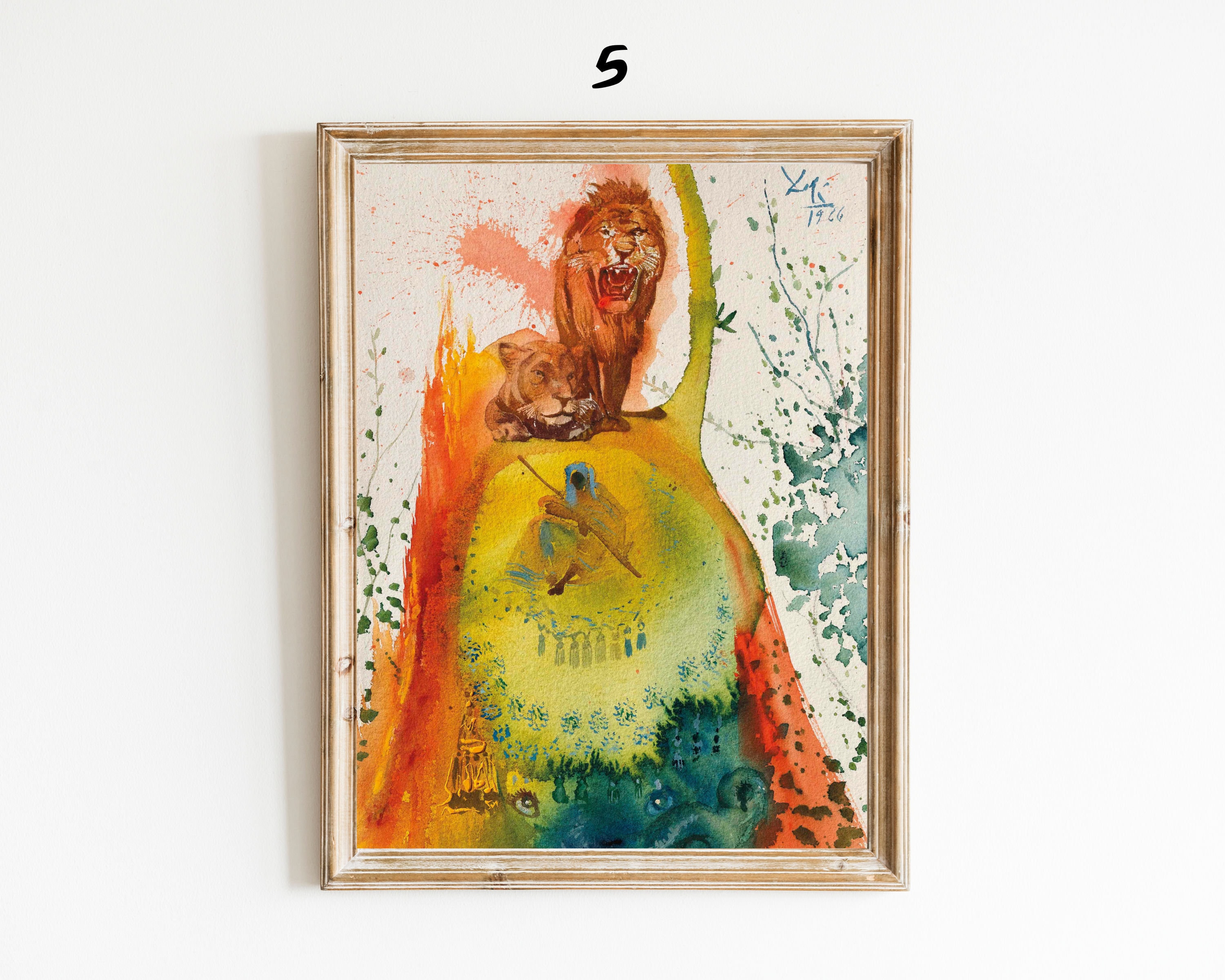 Salvador Dali Poster Set Salvador Dali Exhibition Print - Etsy UK