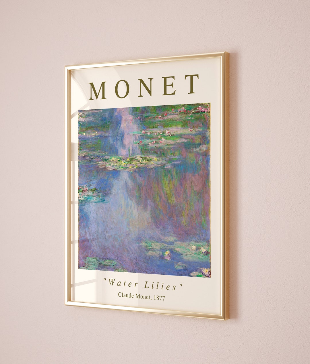 Claude Monet Exhibition Poster, Water Lilies Claude Monet, Monet ...