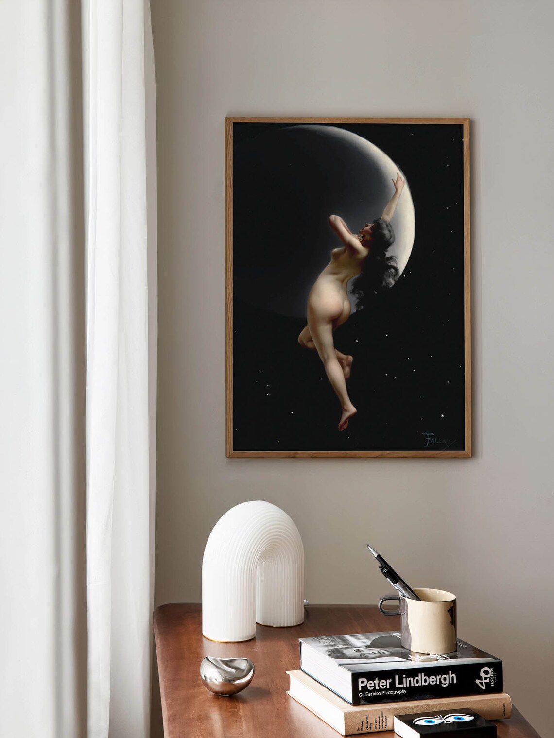 Luis Ricardo Falero Moon Nymph Print Moon Nymph 1883 Poster - Etsy