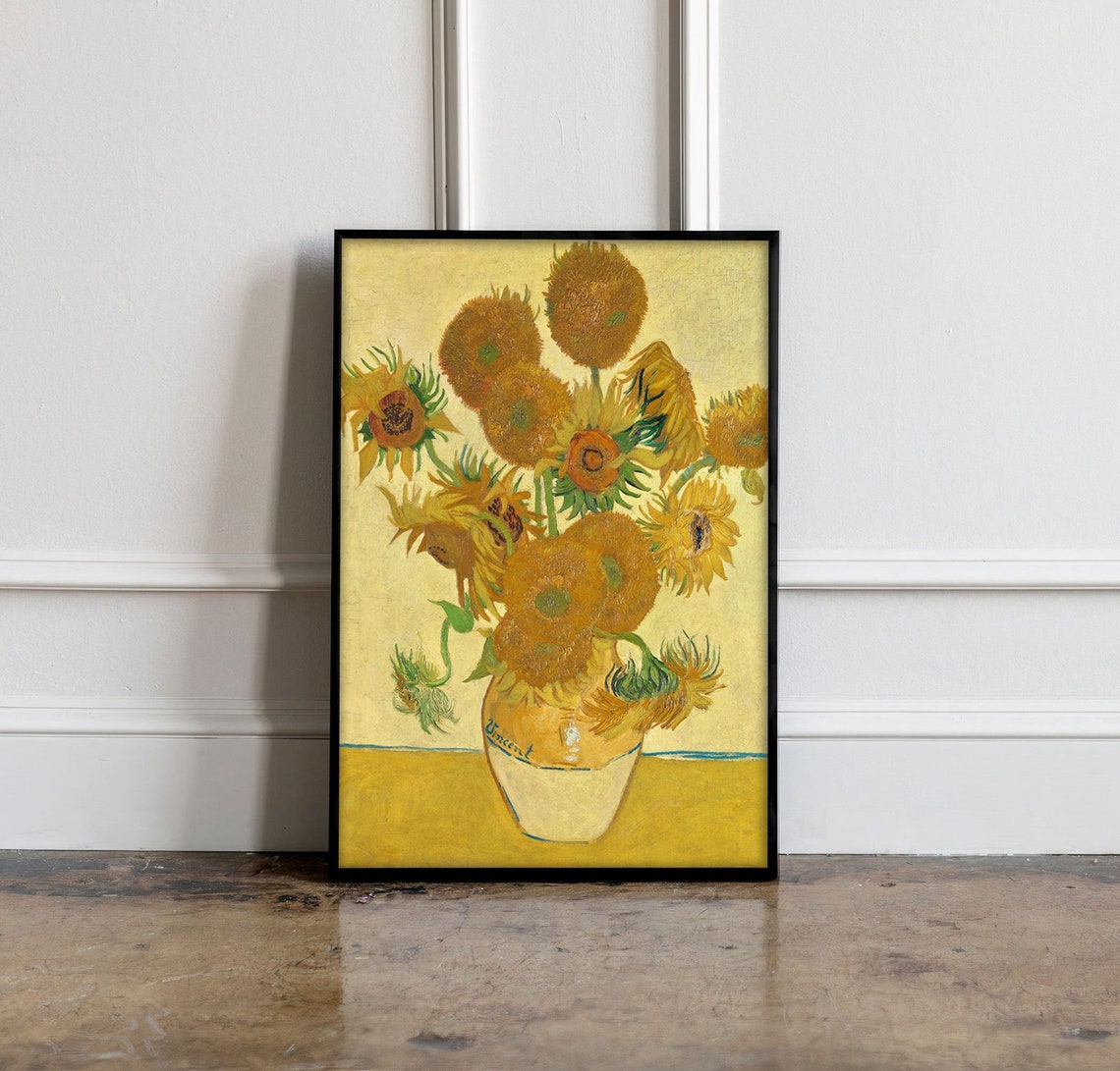 Vincent Van Gogh Sunflowers Print Van Gogh Exhibition Poster | Etsy
