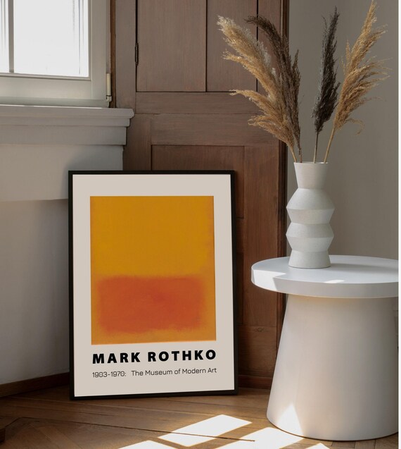 Mark Rothko Exhibition Poster Mark Rothko Art Print Abstract | Etsy