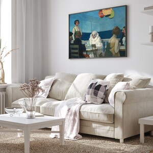 Blue Night by Edward Hopper Exhibition Poster, Hopper Exhibition Print ...