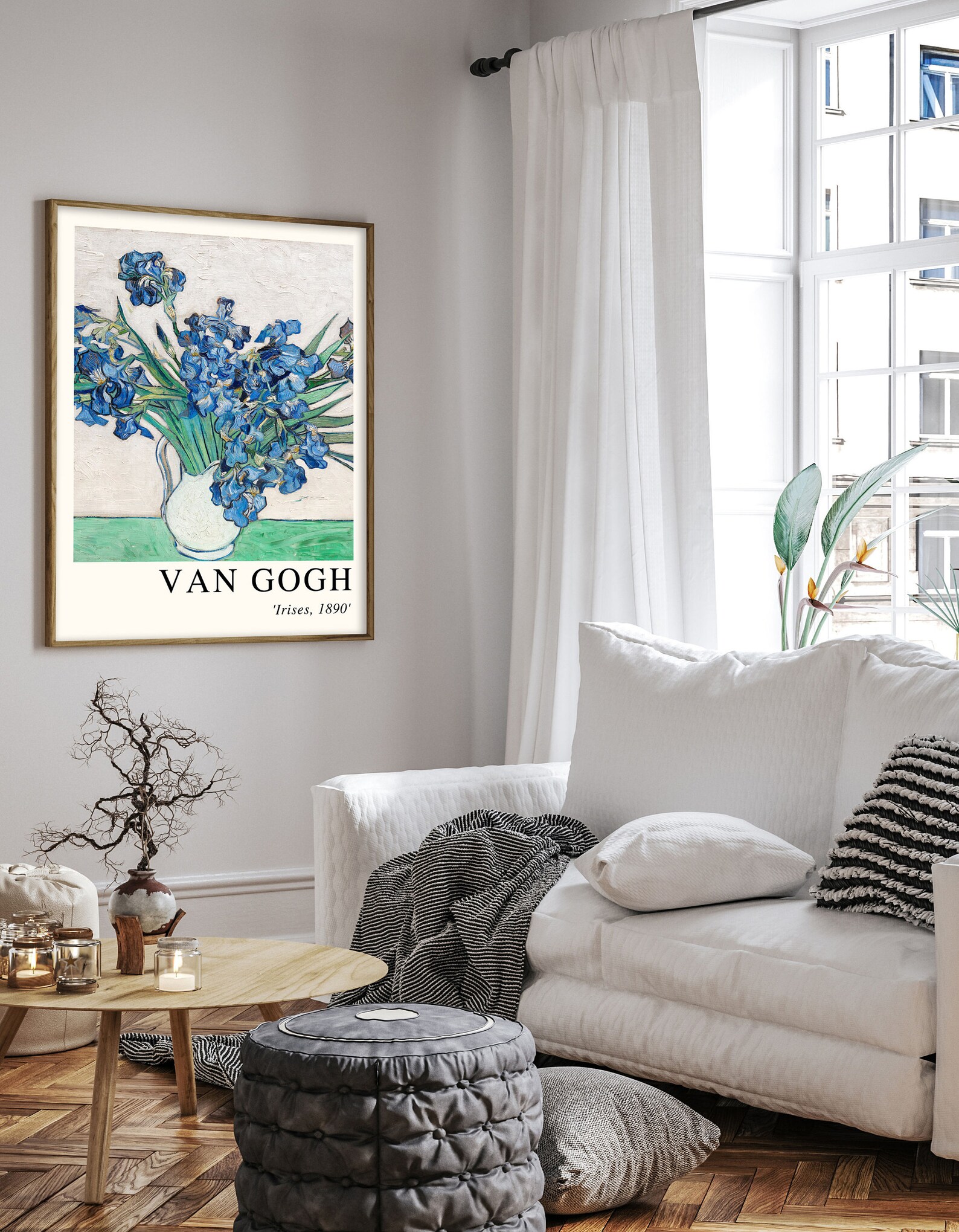 Vincent Van Gogh Posters Irises 1890 Poster Van Gogh Wall - Etsy