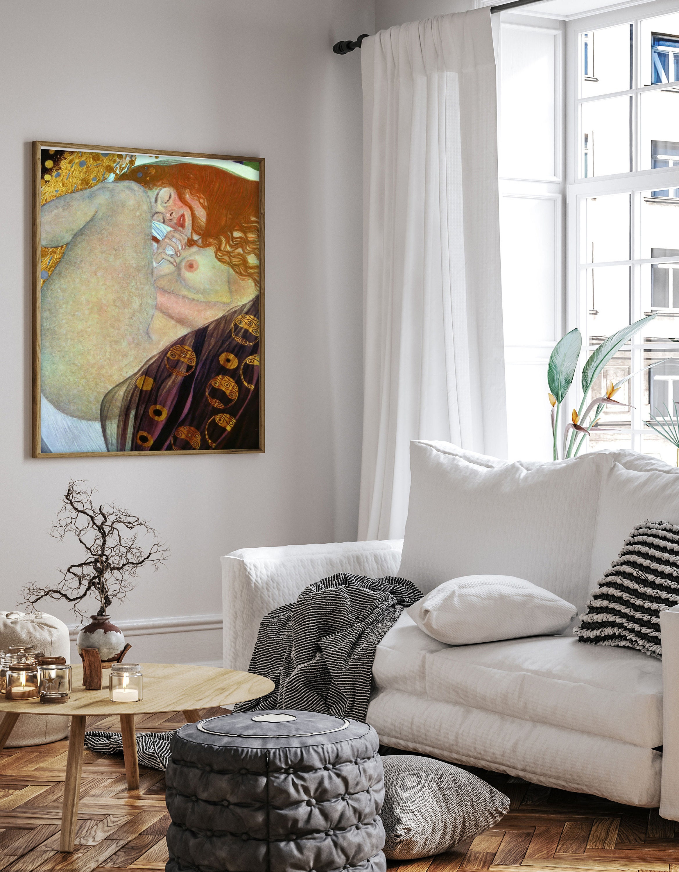 Gustav Klimt Poster Gustav Klimt Wall Art Gustav Klimt Danae - Etsy
