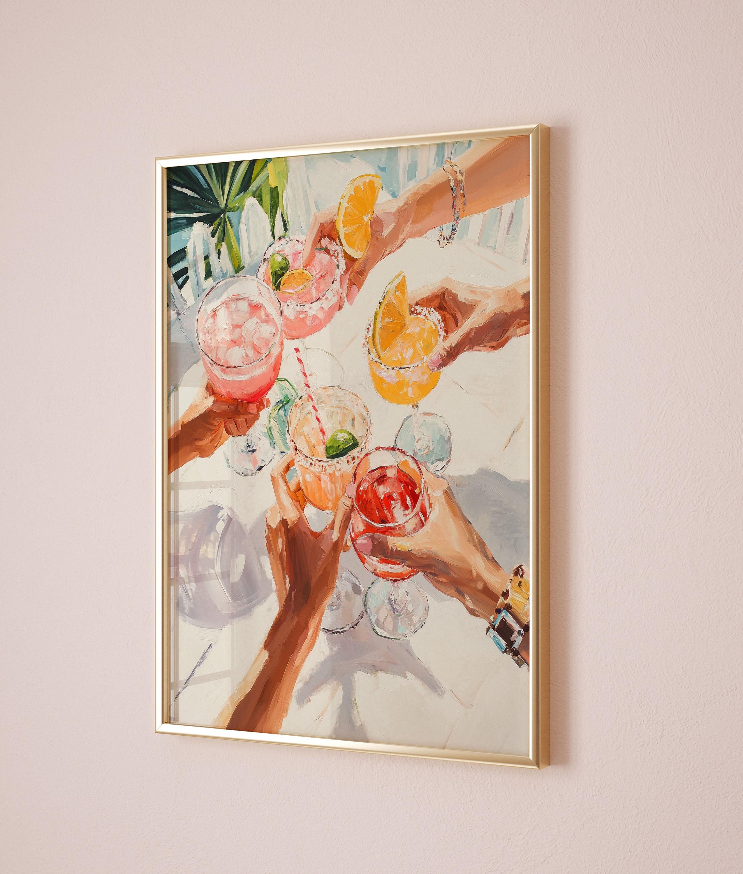 Stylish Cocktail Bar Print, Wall Art for Cocktail Party, Elegant Drink ...