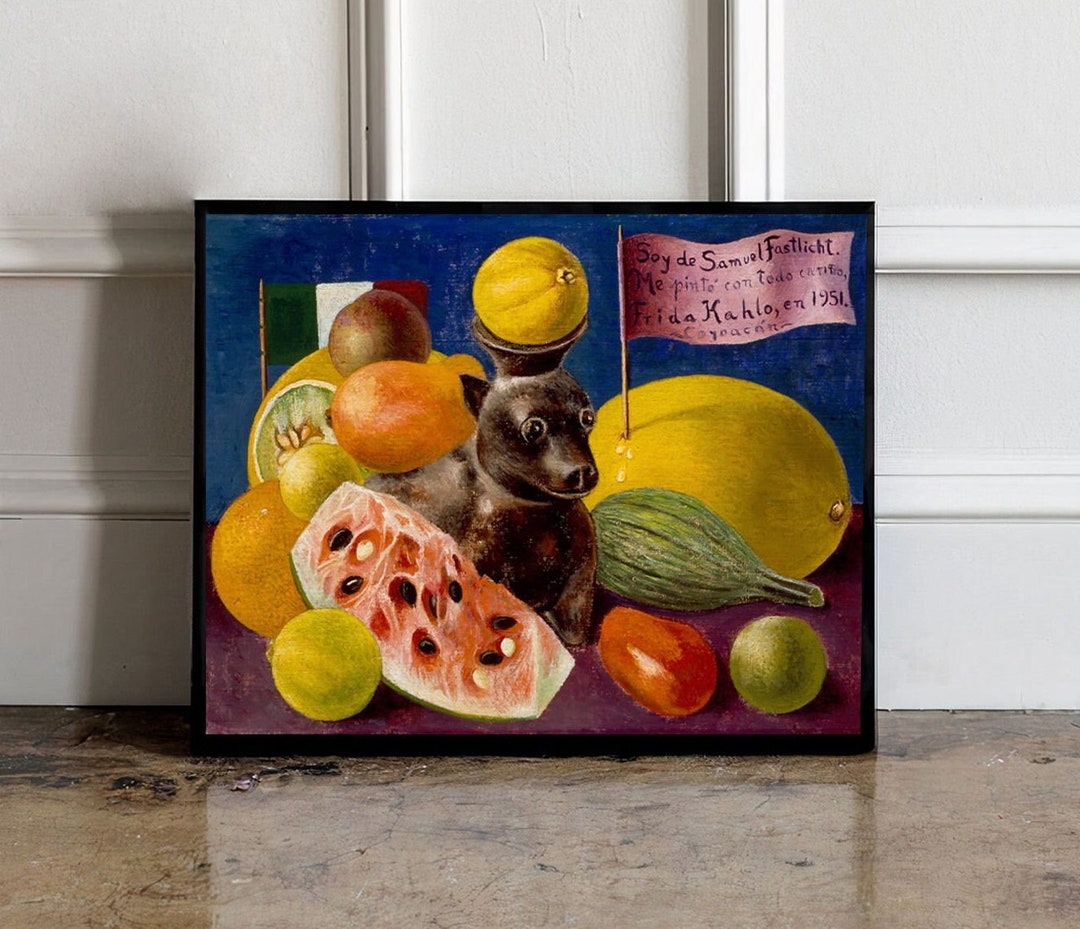 Still Life Dedicated by Frida Kahlo Print, Frida Kahlo Exhibition ...