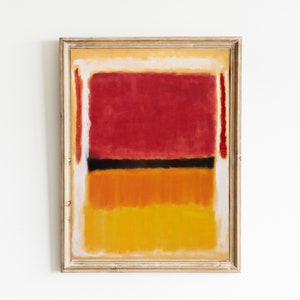 Mark Rothko Poster Set, Mark Rothko Exhibition Print, Mark Rothko Wall ...