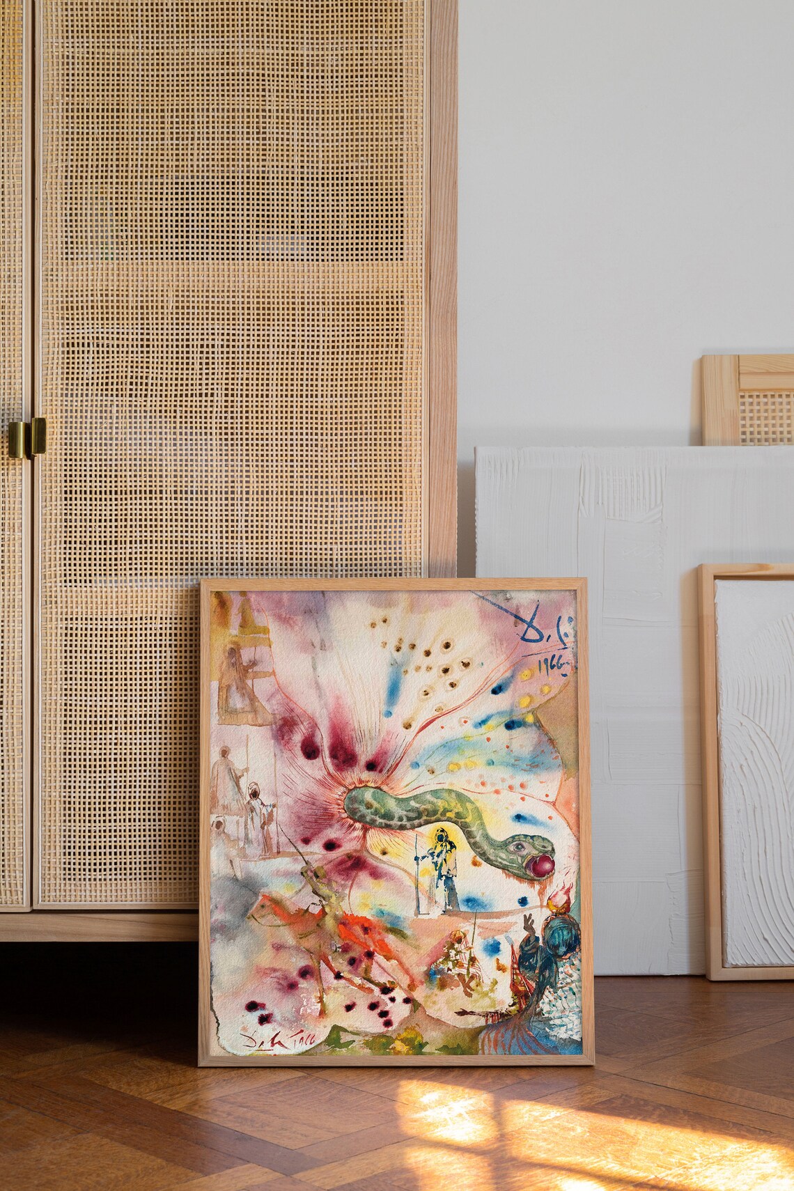 Salvador Dali the Snake and the Apple Print Salvador Dali | Etsy