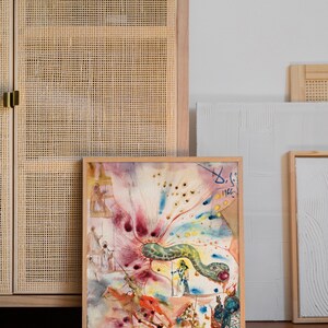 Salvador Dali the Snake and the Apple Print, Salvador Dali Exhibition ...