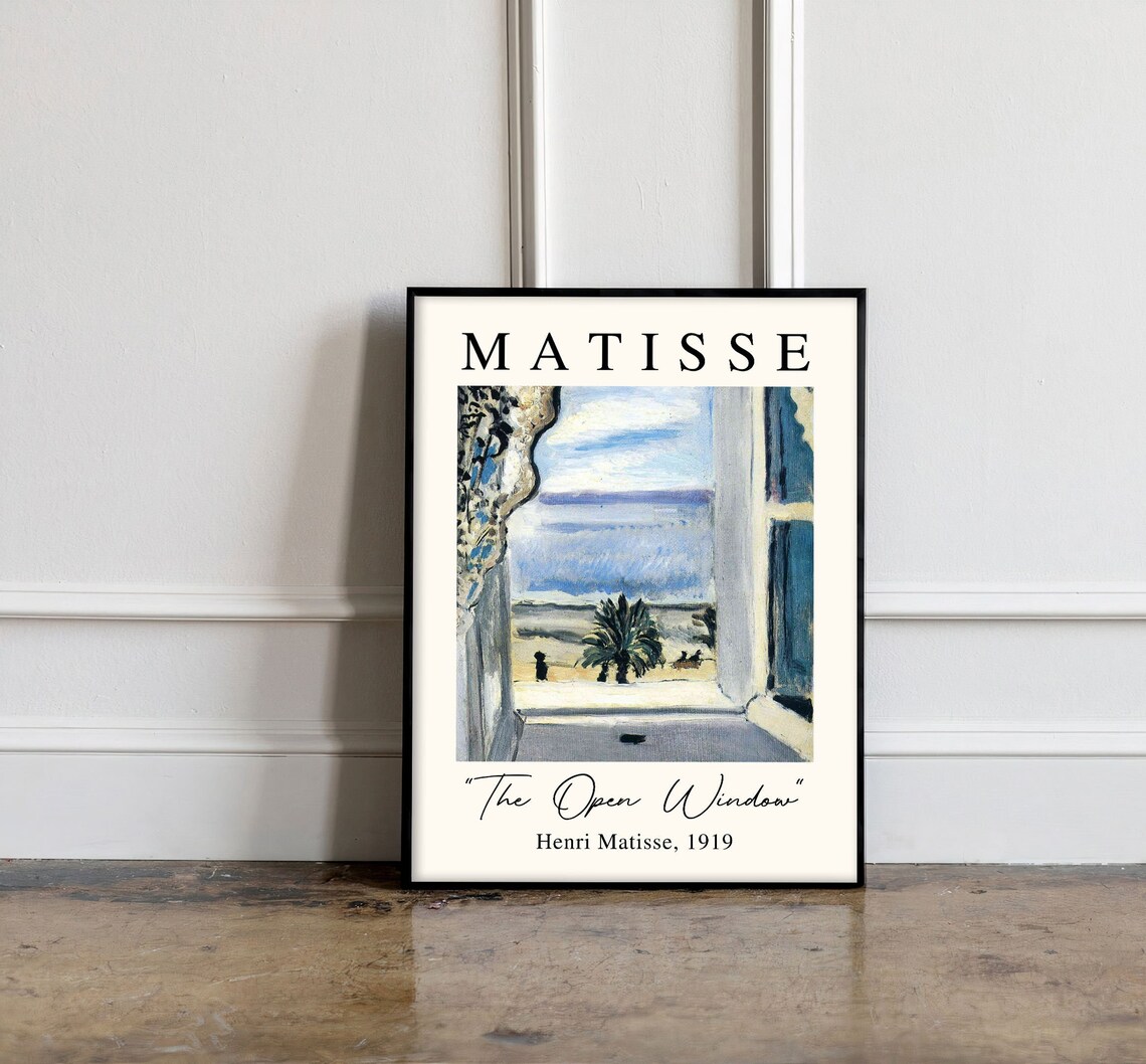 Henri Matisse Poster the Open Window Poster Henri Matisse - Etsy