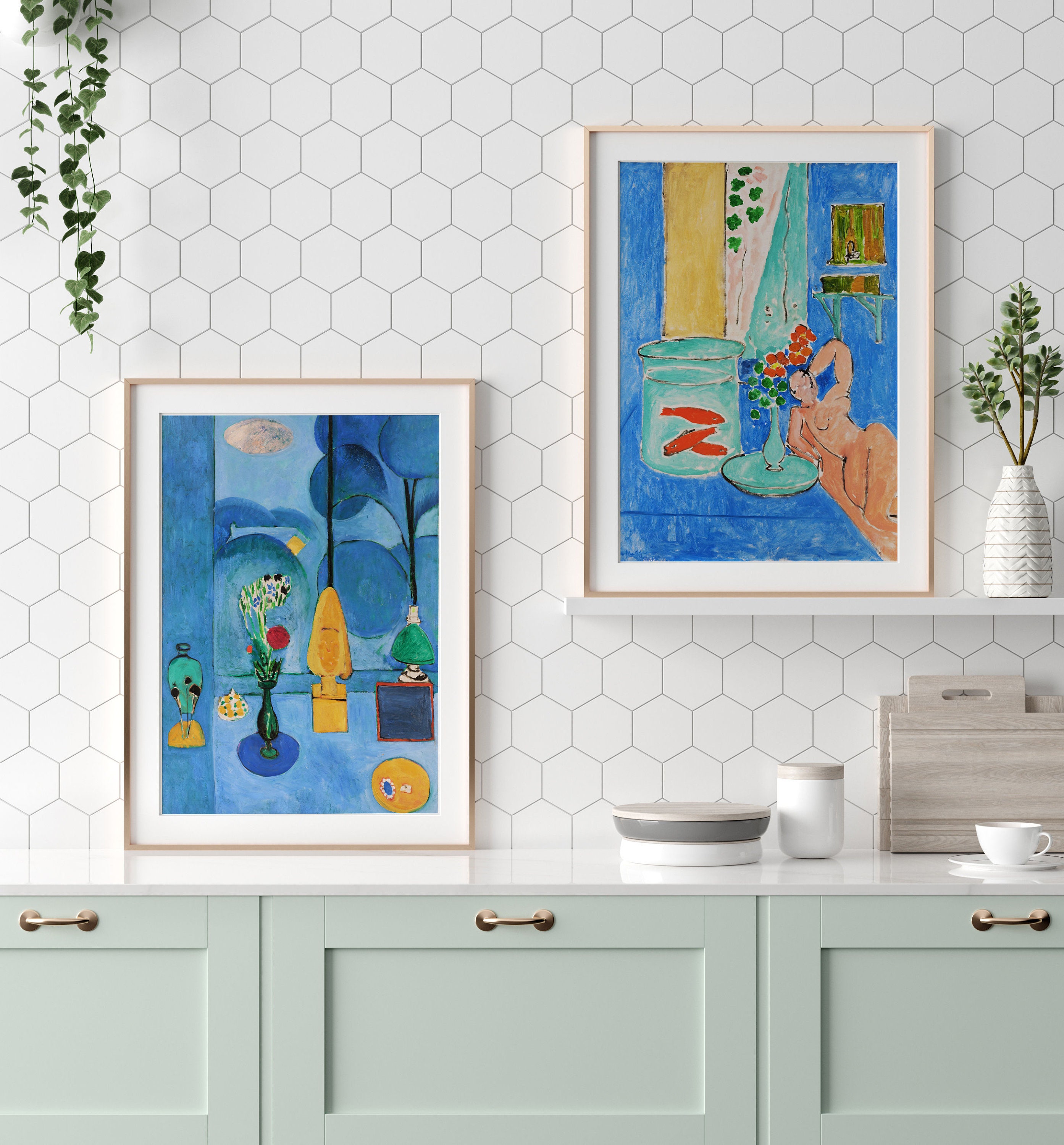 SET OF 2 Henri Matisse Posters Set the Blue Window Poster - Etsy