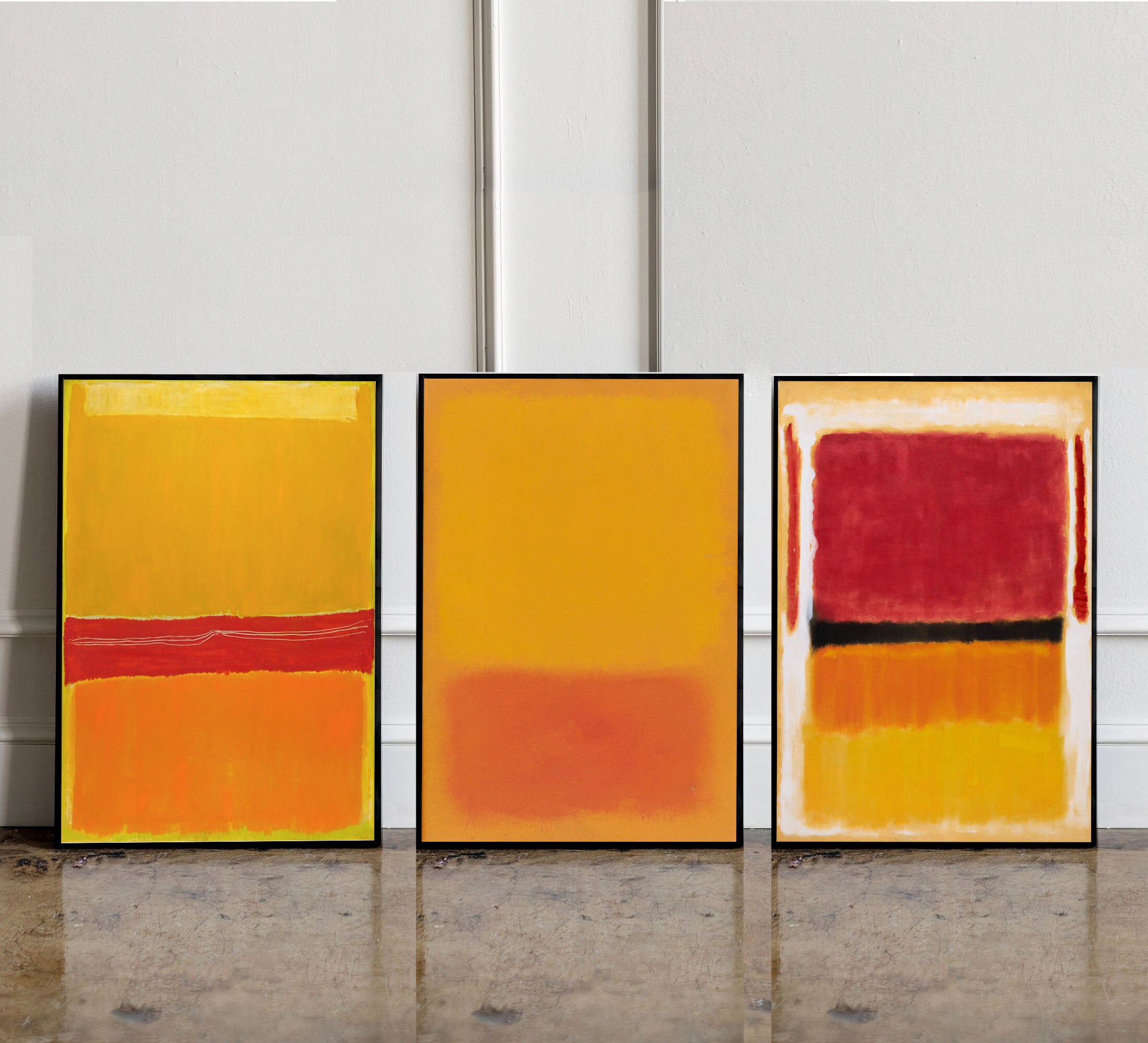 SET OF 3 Mark Rothko Exhibition Poster Mark Rothko Art Print - Etsy